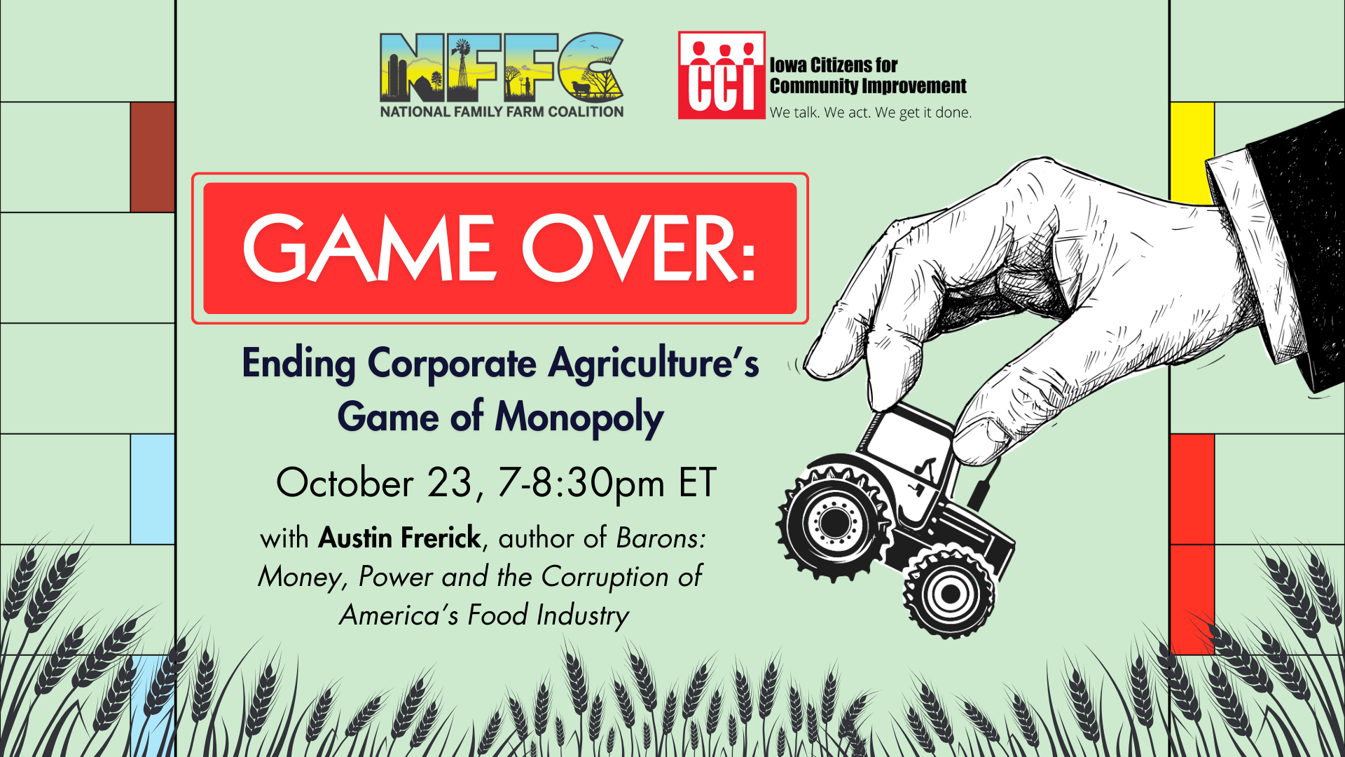 Join us! Game Over: Ending Corporate Agriculture’s Game of Monopoly ...